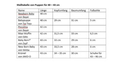 Puppenschuhe mit Rollrand