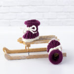 Puppenschuhe mit Rollrand