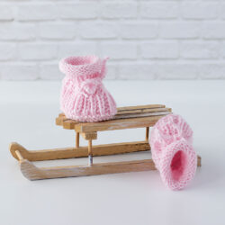 Puppenschuhe mit Rollrand